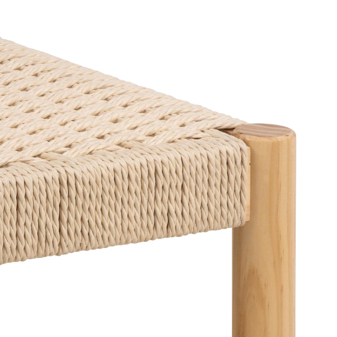 Taboret Alvin naturalny